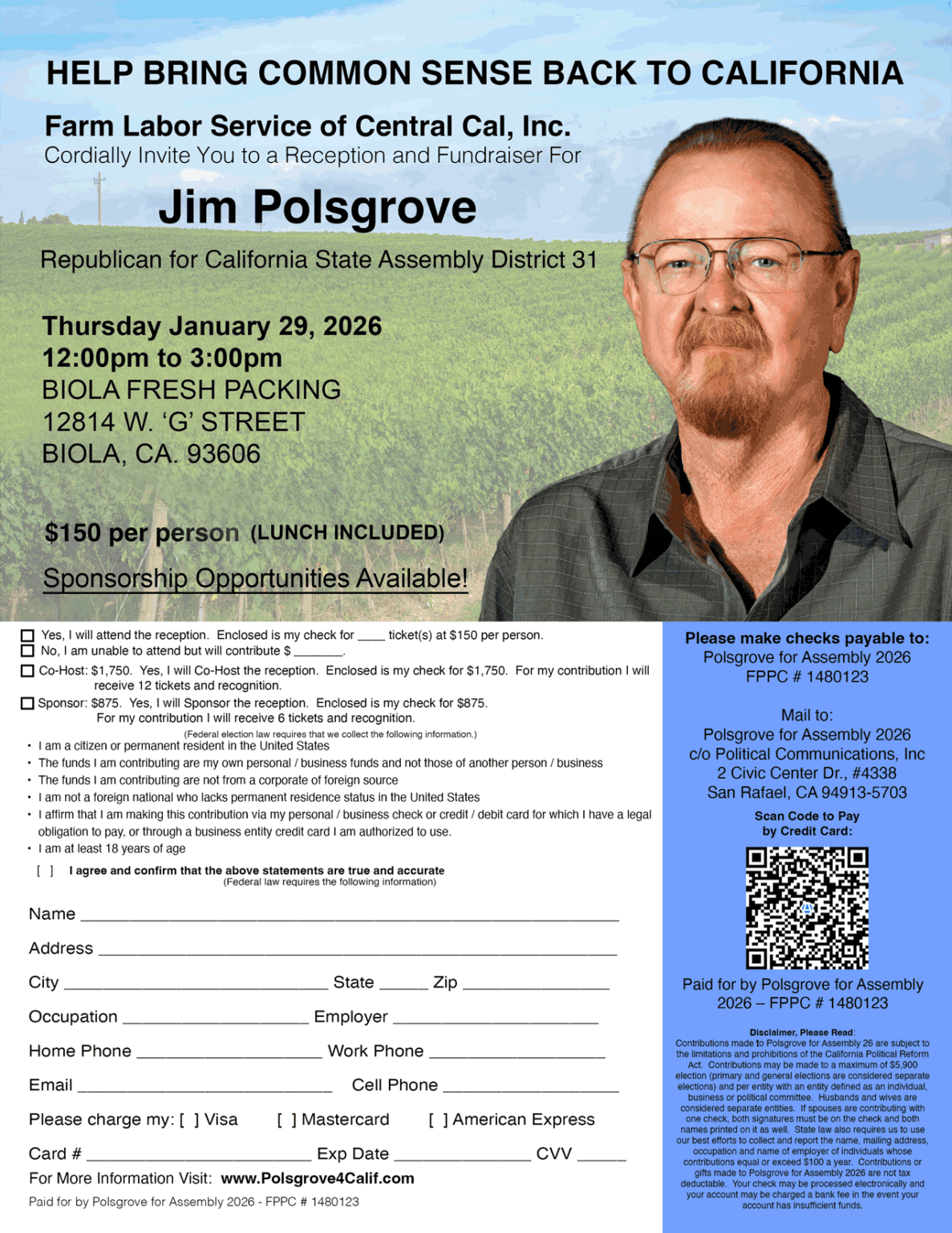 Events | Polsgrove For California